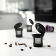 4 Black Reusable K Cups for Keurig Coffee Makers - BPA Free Refillable ...
