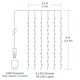 Merkury Innovations Curtain Lights, Warm White LEDs, Sound Activated ...