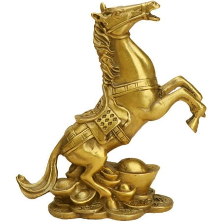 Vintage Copper Fortune Horse Ornaments Ingots Zodiac Horse Statue ...