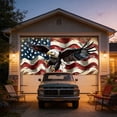Large USA 250th Anniversary Patriotic Garage Door Cover Banner, Ideal ...
