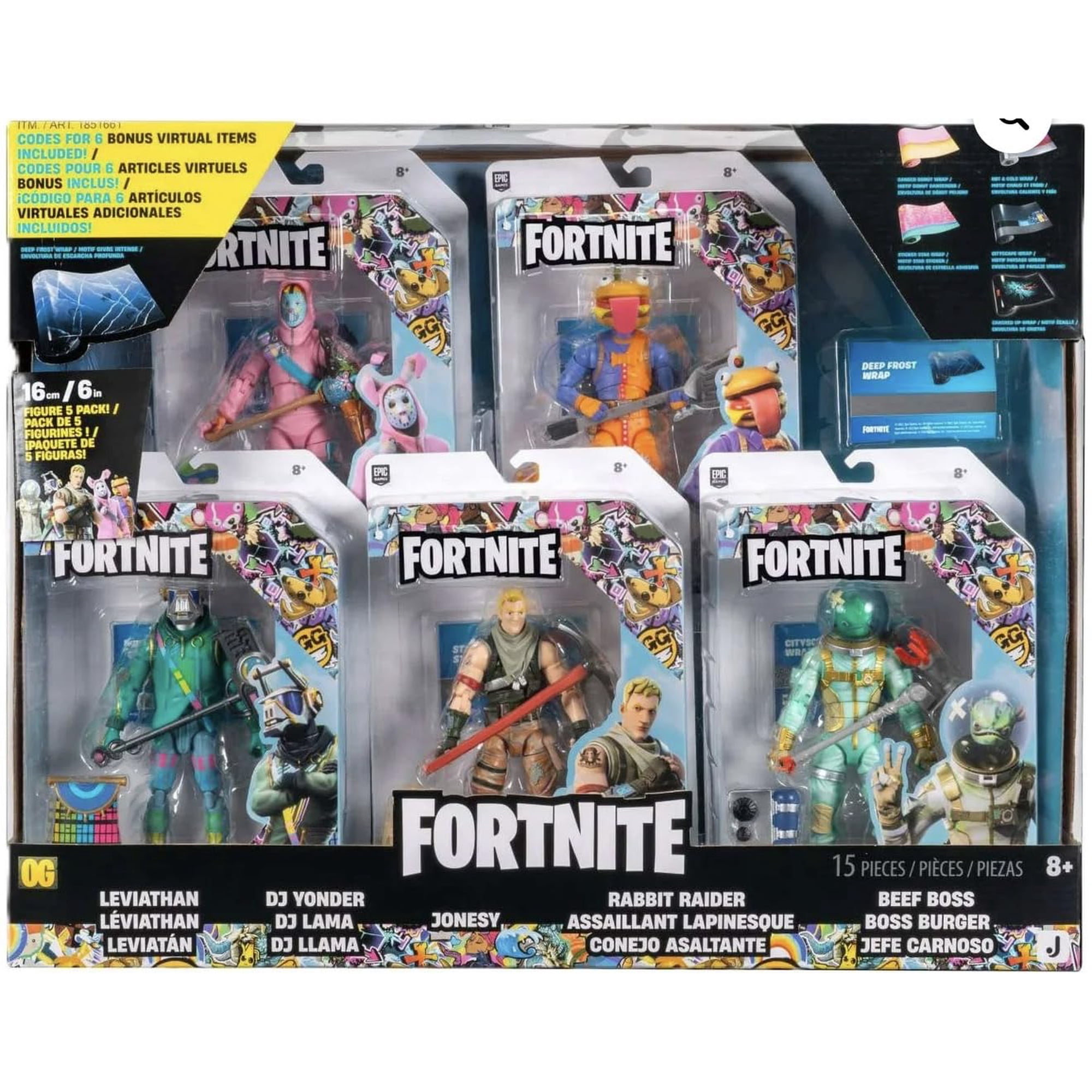 Click here for Fortnite Action Figure 5-Pack Set With Virtual Ite... prices
