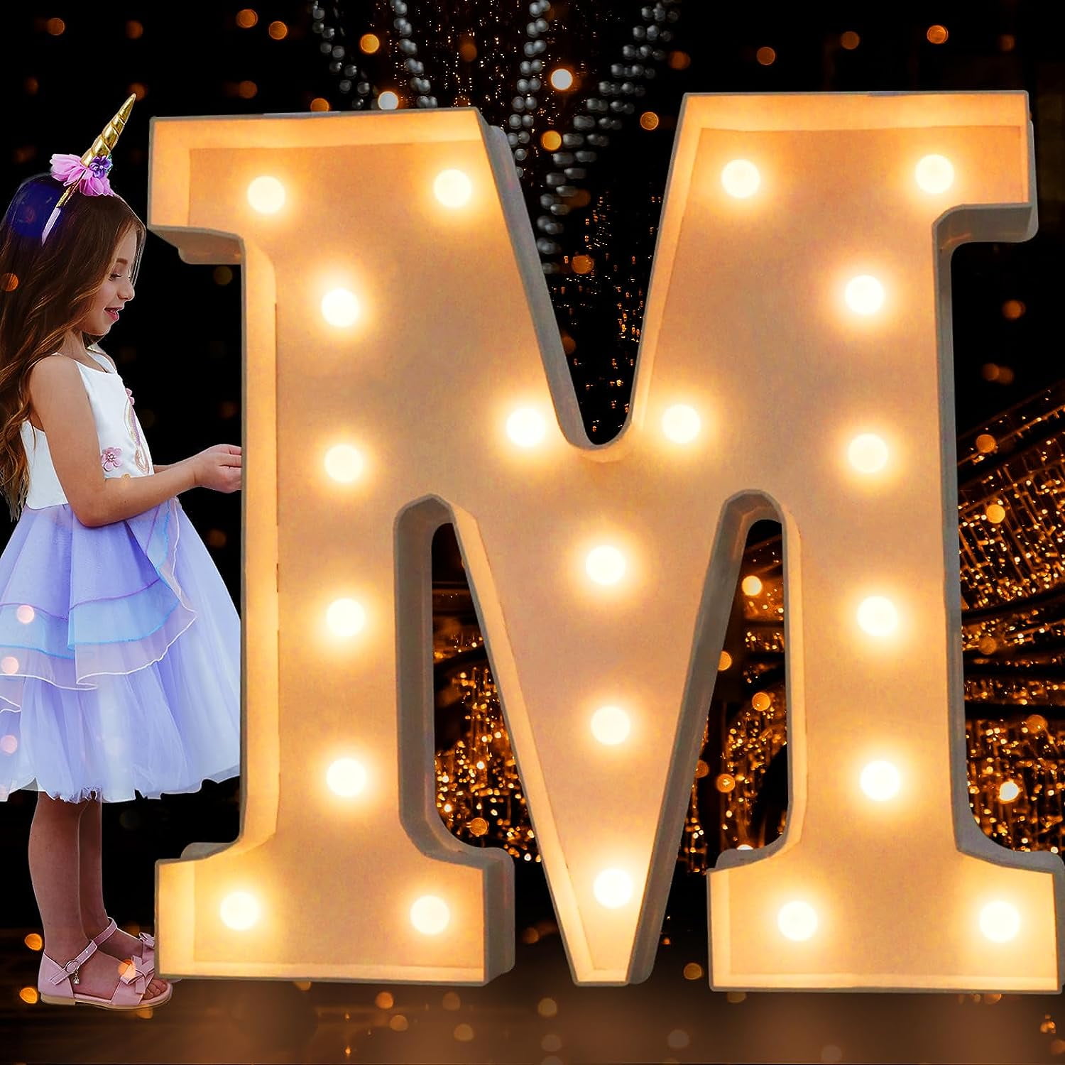 3FT Marquee Light Up Letters, Large Marquee Letters for Birthday ...