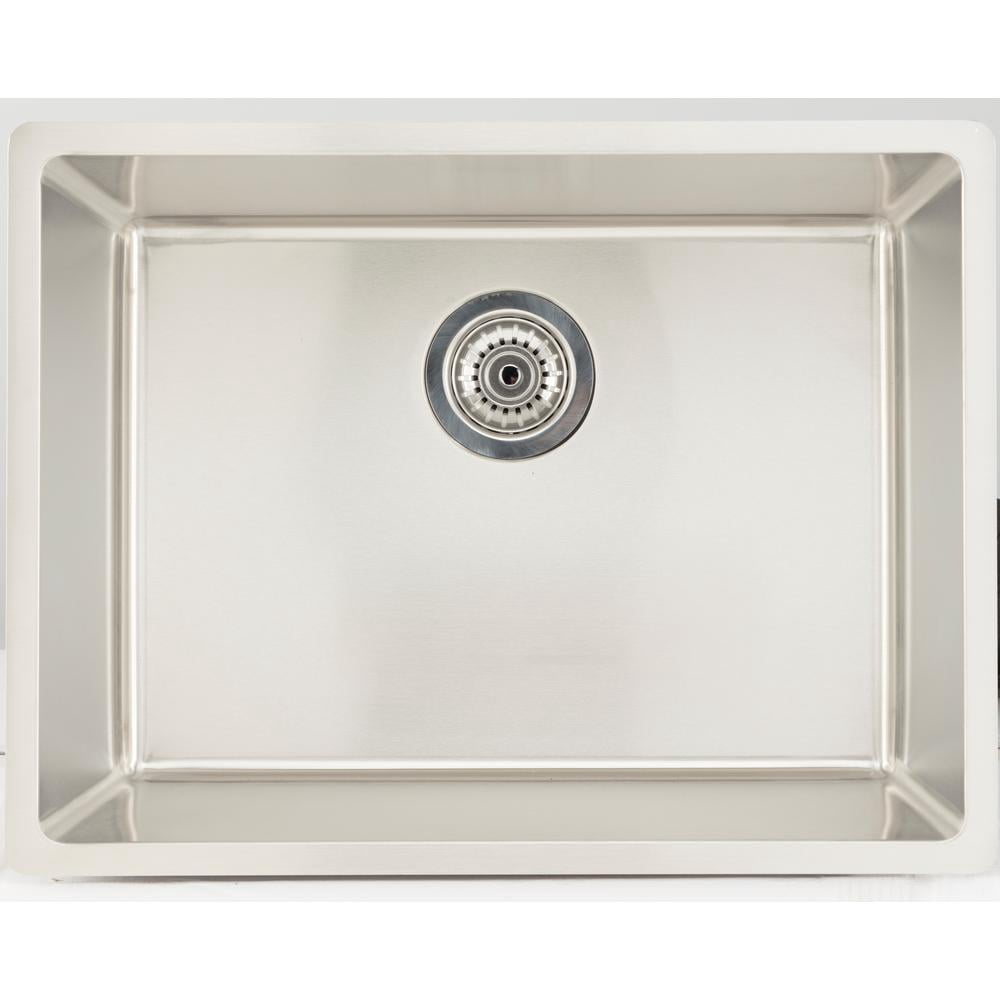 23-in. W CSA Approved Chrome Kitchen Sink With Stainless Steel Finish ...