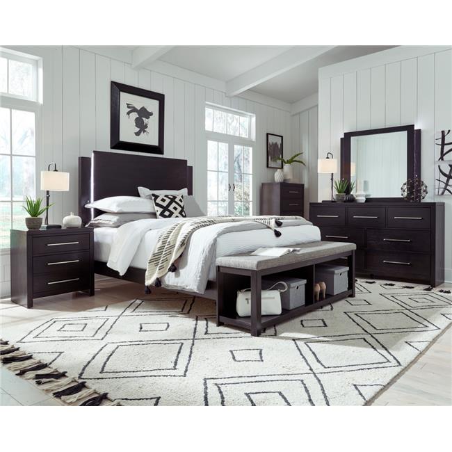Progressive Furniture B117-95 Bedroom Complete Storage Bed, Midnight ...