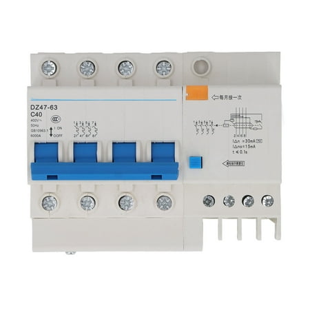 4P Circuit Breaker, 6000A Breaking Capacity PA66 Shell Current ...