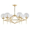 Possini Euro Design Janae Gold Plated Pendant Chandelier, Sputnik Style ...