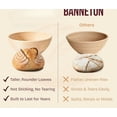2 Pack 9 Inch Round Rattan Bread Proofing Baskets, Splinter-Free ...