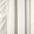 Lush Decor Faux Linen Ruffle Curtain - Light Gray, Rod Pocket, Single ...