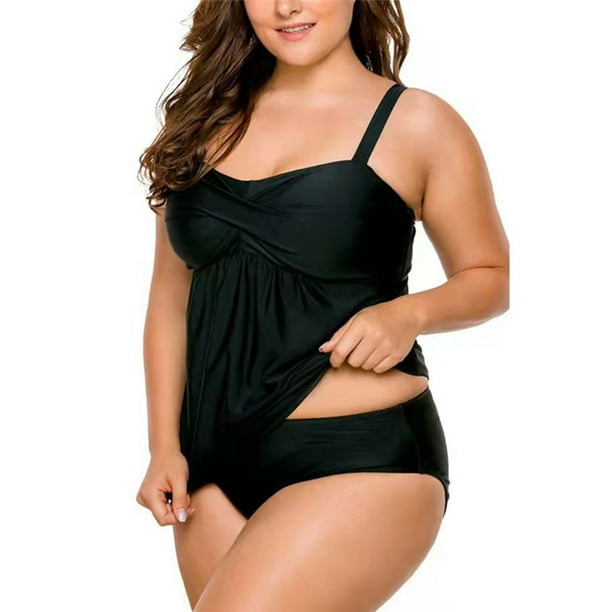 Uniexcosm Plus Size Swimsuits For Women Swimwear Conservative Two Piece