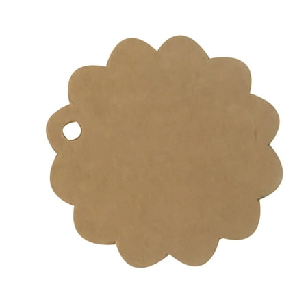 facefd 100pcs Solid Color Label Kraft Paper Blank Hang Tags blank gift ...