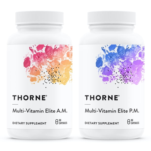 Thorne Multi-Vitamin Elite, Daily Nutritional Supplement, Supports ...