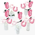 Big Dot of Happiness Rodeo Cowgirl - Pink Western Party Centerpiece ...