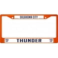 Oklahoma City Thunder Metal License Plate Frame - Orange - Walmart.com