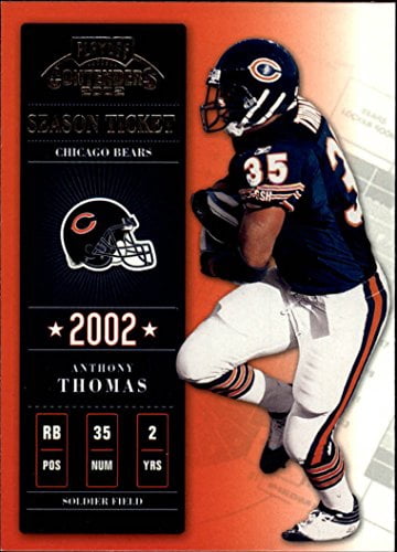 2002 Playoff Contenders #65 Anthony Thomas NFL Football Trading Card ...