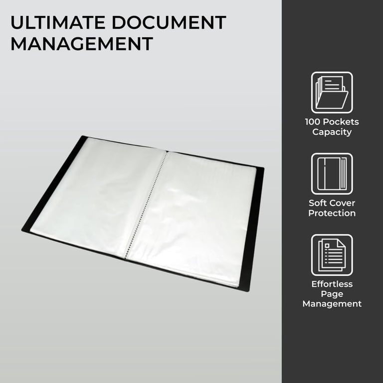 A4 Display Book With Pockets Project Display Book Folders Organizing ...