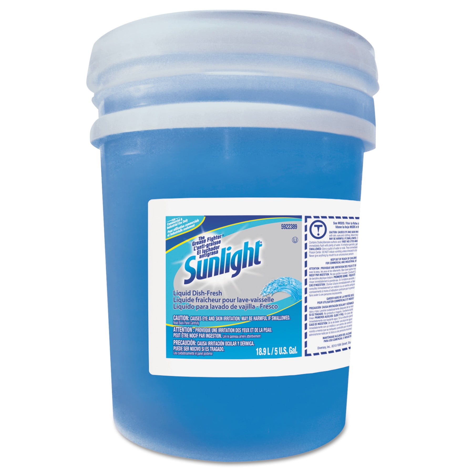 Sunlight Liquid Dish Detergent, Floral Scent, 5 gal Bottle - Walmart.com