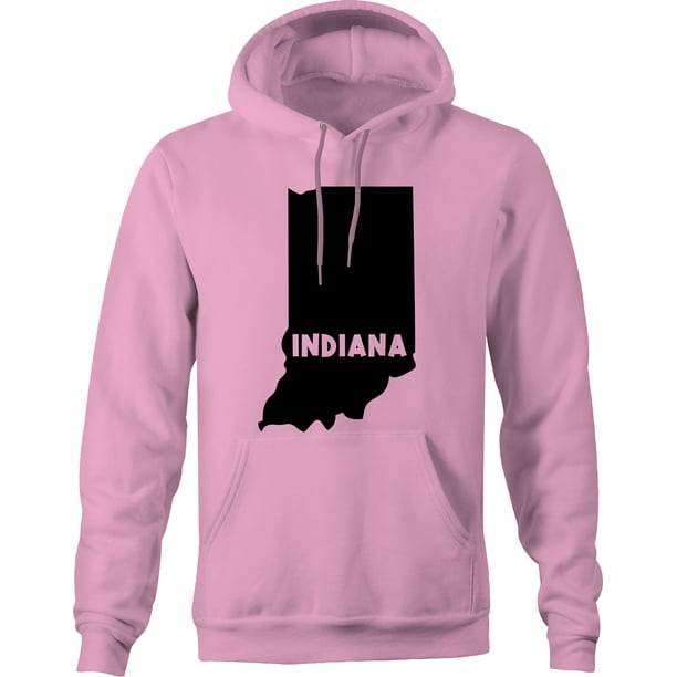 Pink Indiana Hometown United States Map Hoodie XXL - Walmart.com