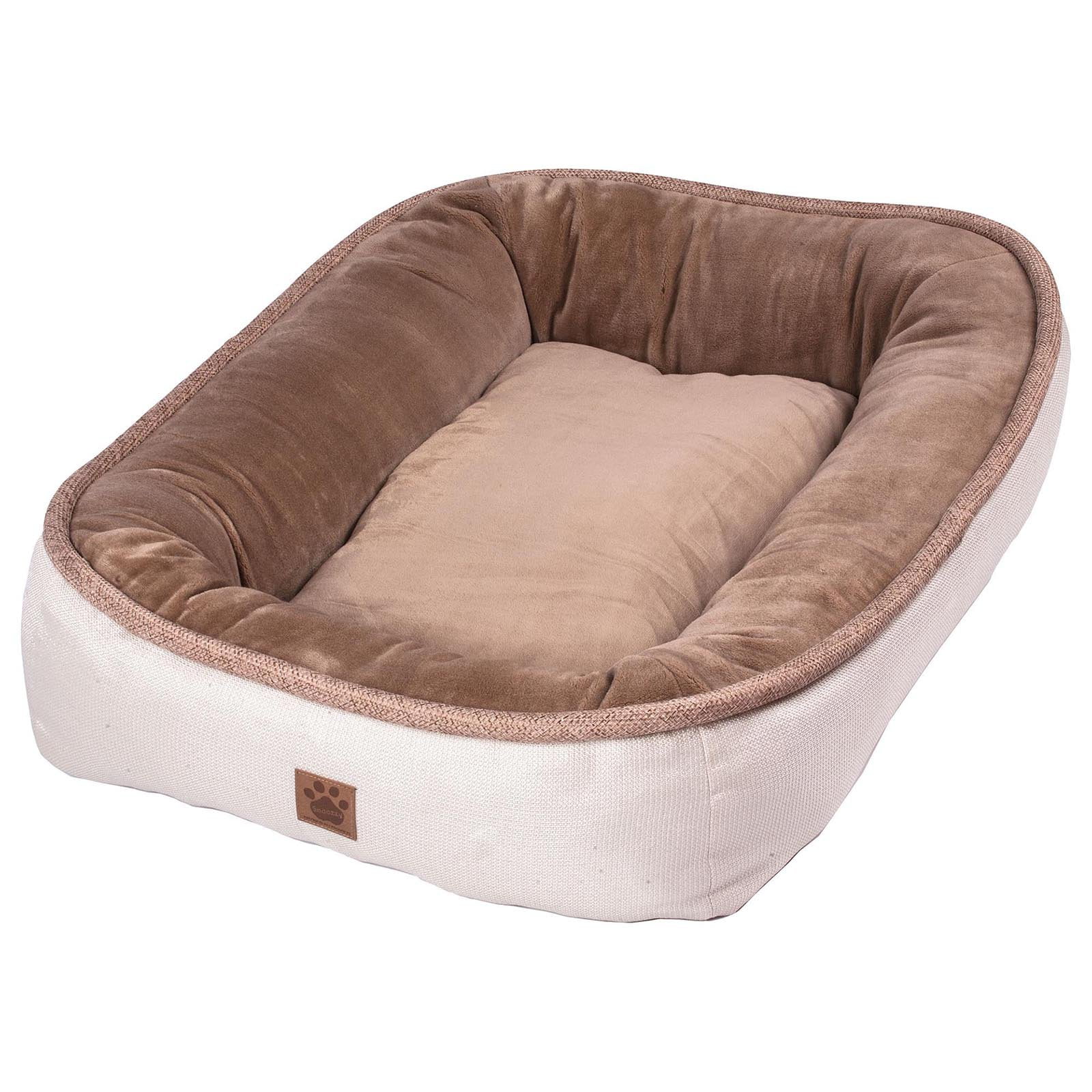 Precision Snoozzy Rustic Elegance Clamshell Pet Bed - Buff - Walmart.com