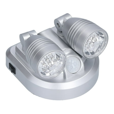 Loewten Adjustable Sensor Light Double Head Infrared Induction Motion ...