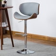 Accent Chairs Modern Contemporary Swivel Walnut Bentwood Lift ...