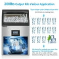 ROVSUN 200Lbs/24H Commercial Good Countertop Ice Maker with 29lbs ...