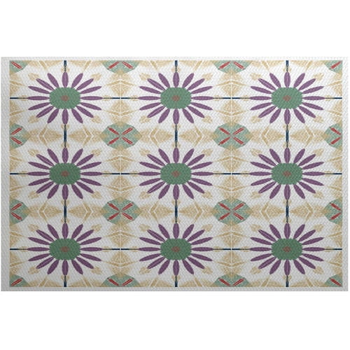Simply Daisy, Alexys, Floral Print Indoor/Outdoor Rug - Walmart.com