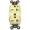 Receptacle Hospital Grade 4-Plex 20A 125V 5-20R Ivory - Walmart.com
