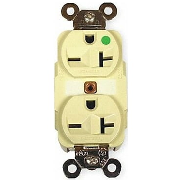 Receptacle Hospital Grade 4-Plex 20A 125V 5-20R Ivory - Walmart.com