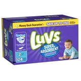 Luvs Super Absorbent Leakguards Newborn Diapers Size 2 124count ...