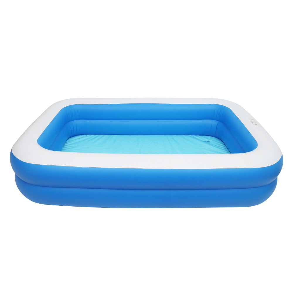 Tcbosik Outdoor Inflatable Swimming Pool 102"x 70"x 22" Thickened, Full ...