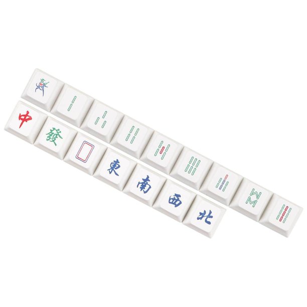 Maoww 16 Key Chinese Mahjong Mechanical Keyboard Keycaps Easy to Read ...