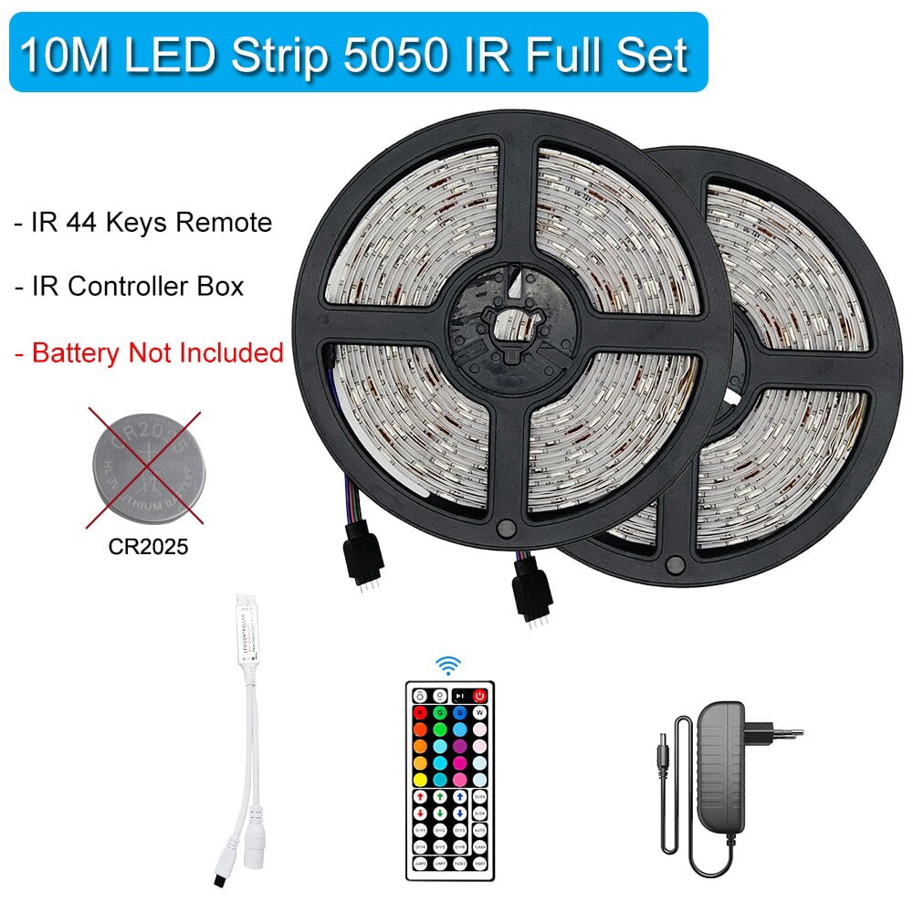 Tira de luces LED de 10M y 20M, cinta de rayas RGB de 12V para ...