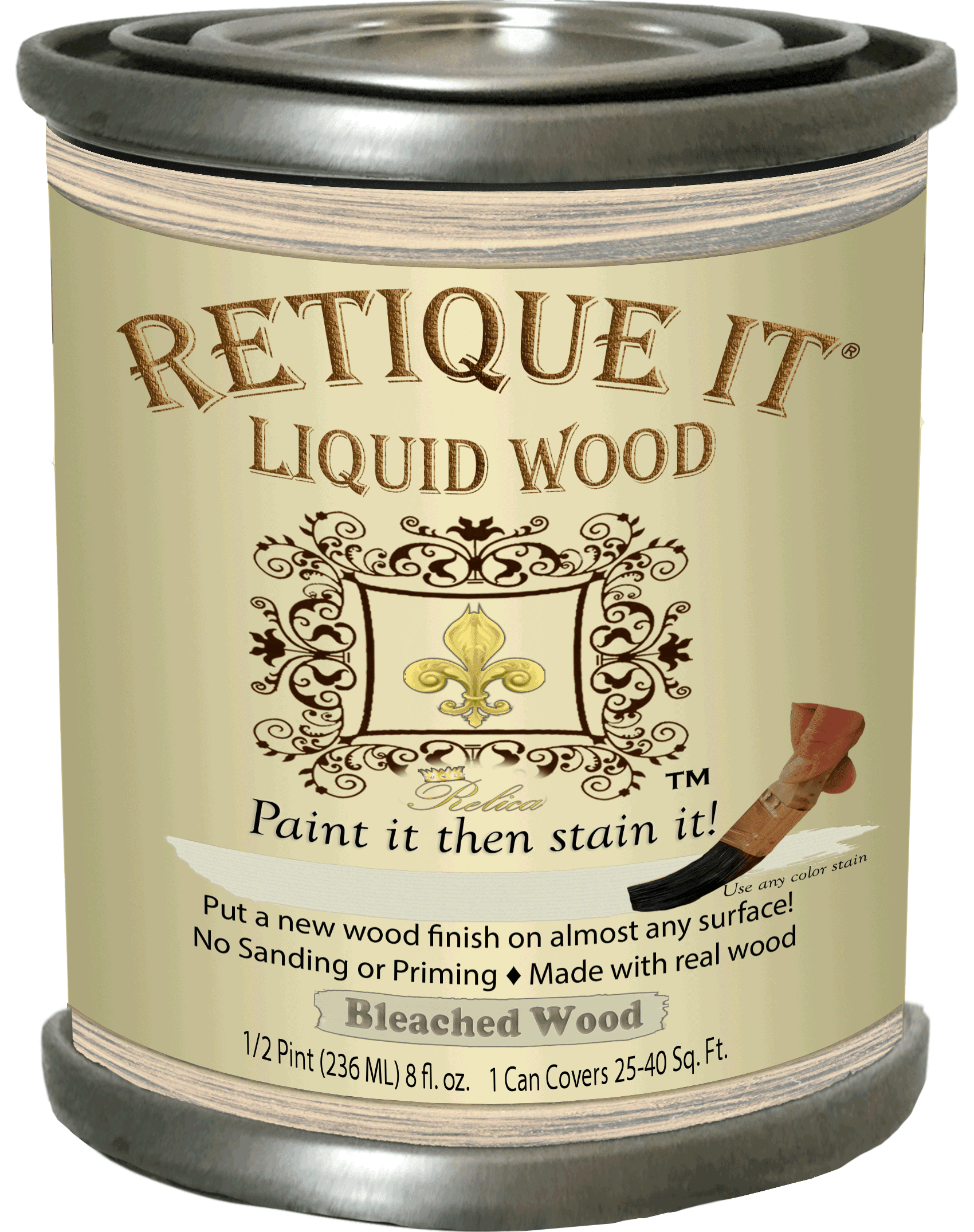Retique It Liquid Wood - Bleached Wood Half Pint (8oz) - Paint It Then ...