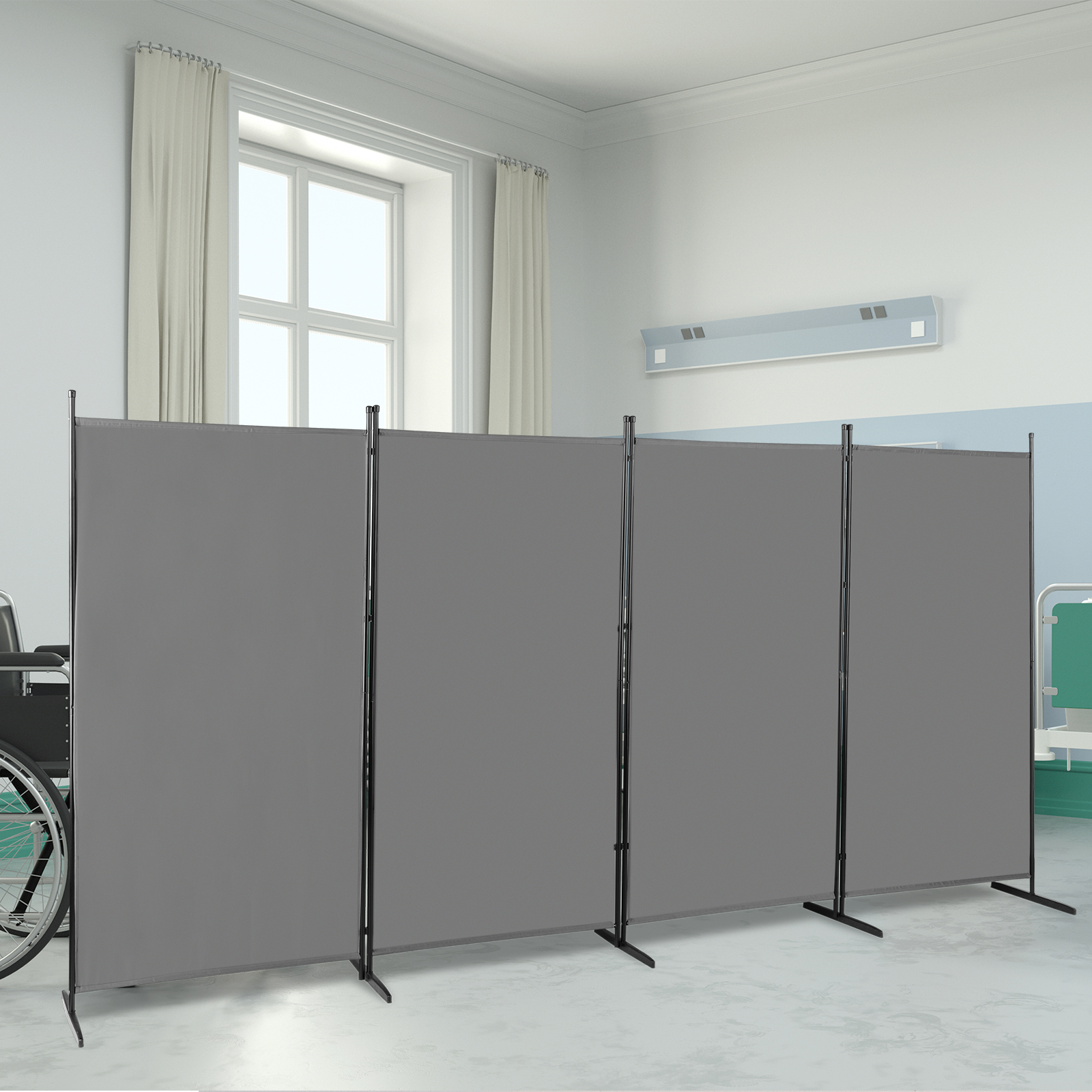 Ktaxon Room Divider Privacy Screen Folding 4 Panel High Portable Room ...