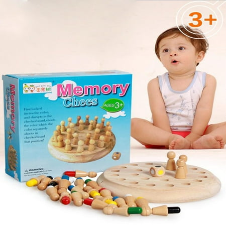 Yosoo Wooden Memory Chess Toy Kids Puzzle Game Toy, Improve Kids Memory ...