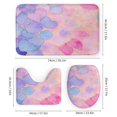 Colorful Floral Petals Art Print Shower Curtain Sets Non-Slip Rugs Bath ...