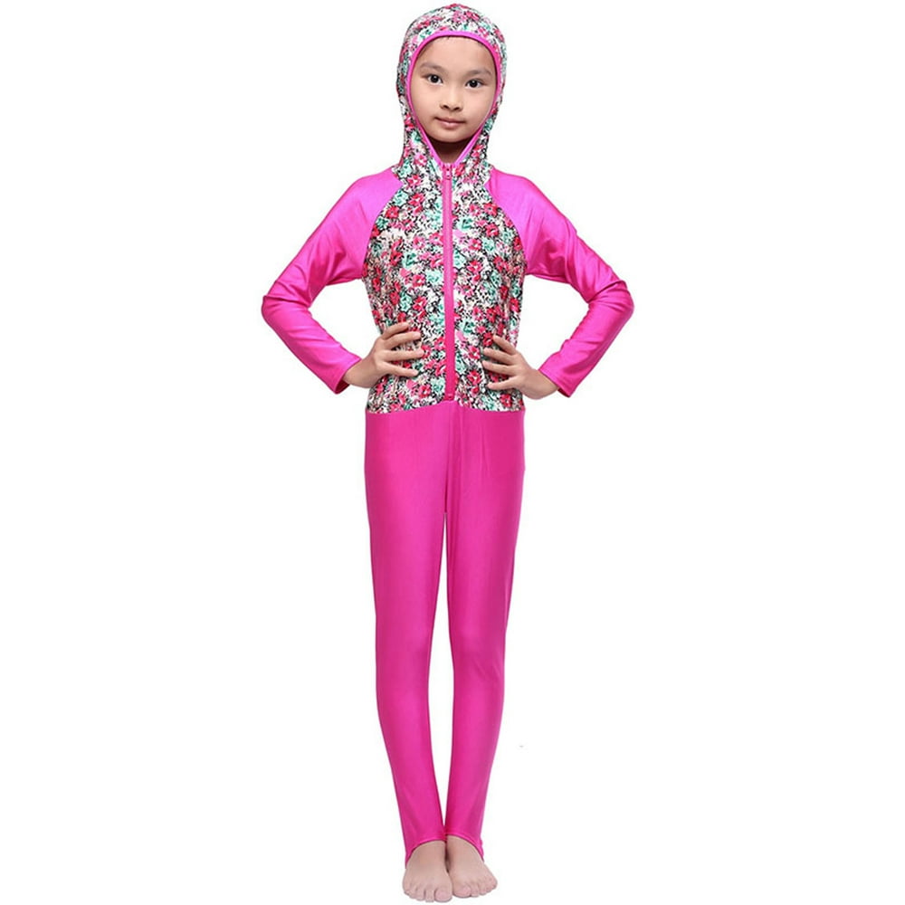 Islamic Muslim Kids Girls Arab Modest Swimwear Swimsuits Full Cover Cap ... Islamic Muslim Kids Girls Arab Modest Swimwear Swimsuits Full Cover Cap ...