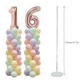 Pcapzz 2 Sets Balloon Column Stand Kit Adjustable Balloon Column Holder ...