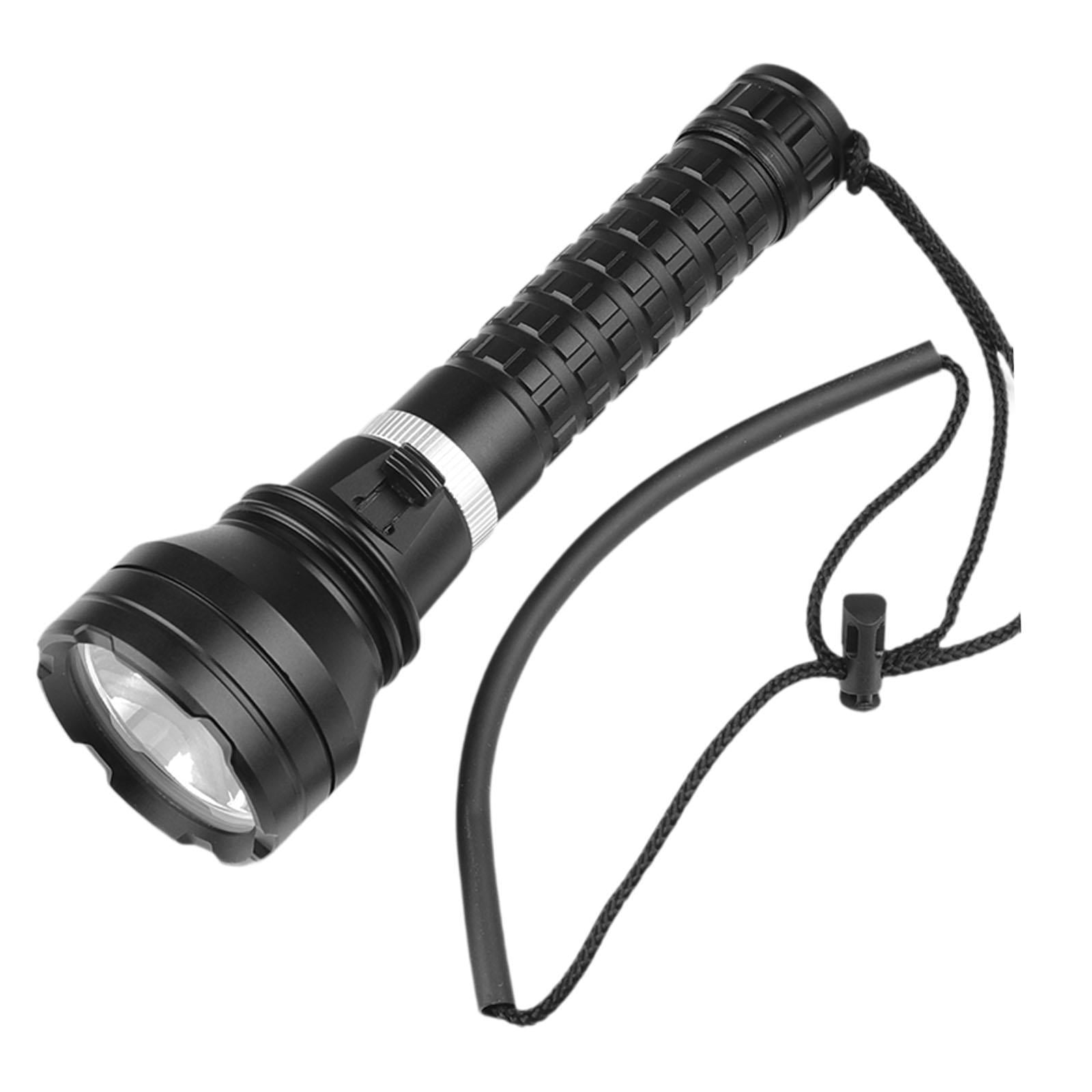 Linterna de buceo, linterna de camping con cuerda de cola, linterna de ...