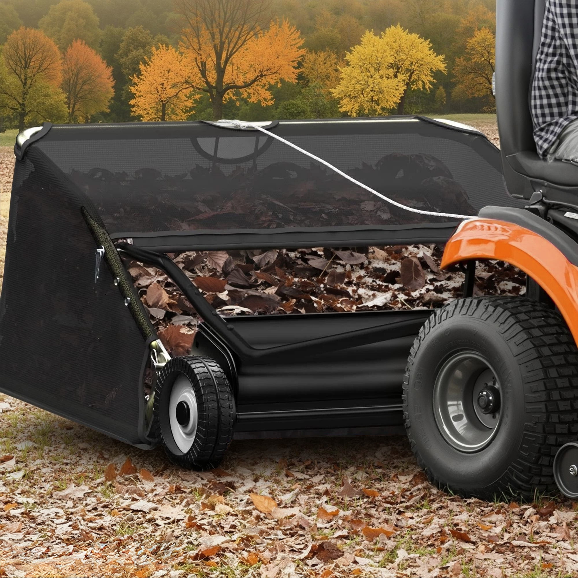 Click here for Dextrus 42 Tow Behind Lawn Sweeper  Leaf & Grass C... prices