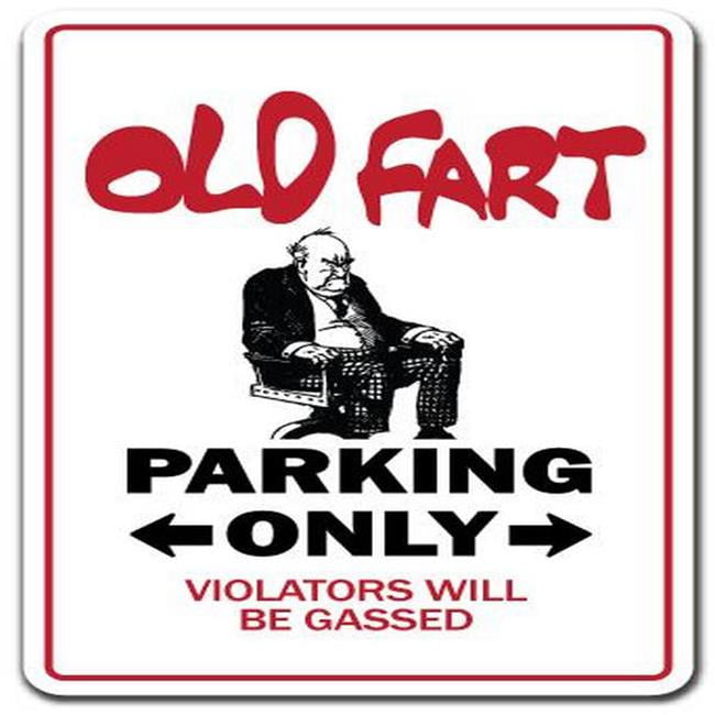 SignMission 8 x 12 in. Decal - Old Fart - Man Grumpy Grandpa Grouchy ...