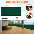 4x50ft Black Privacy Screen Fence, Outdoor Garden Windscreen Mesh Shade ...