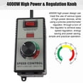 BOKYAN 4000W High Power Stepless Motor Speed Controller Switch Voltage ...