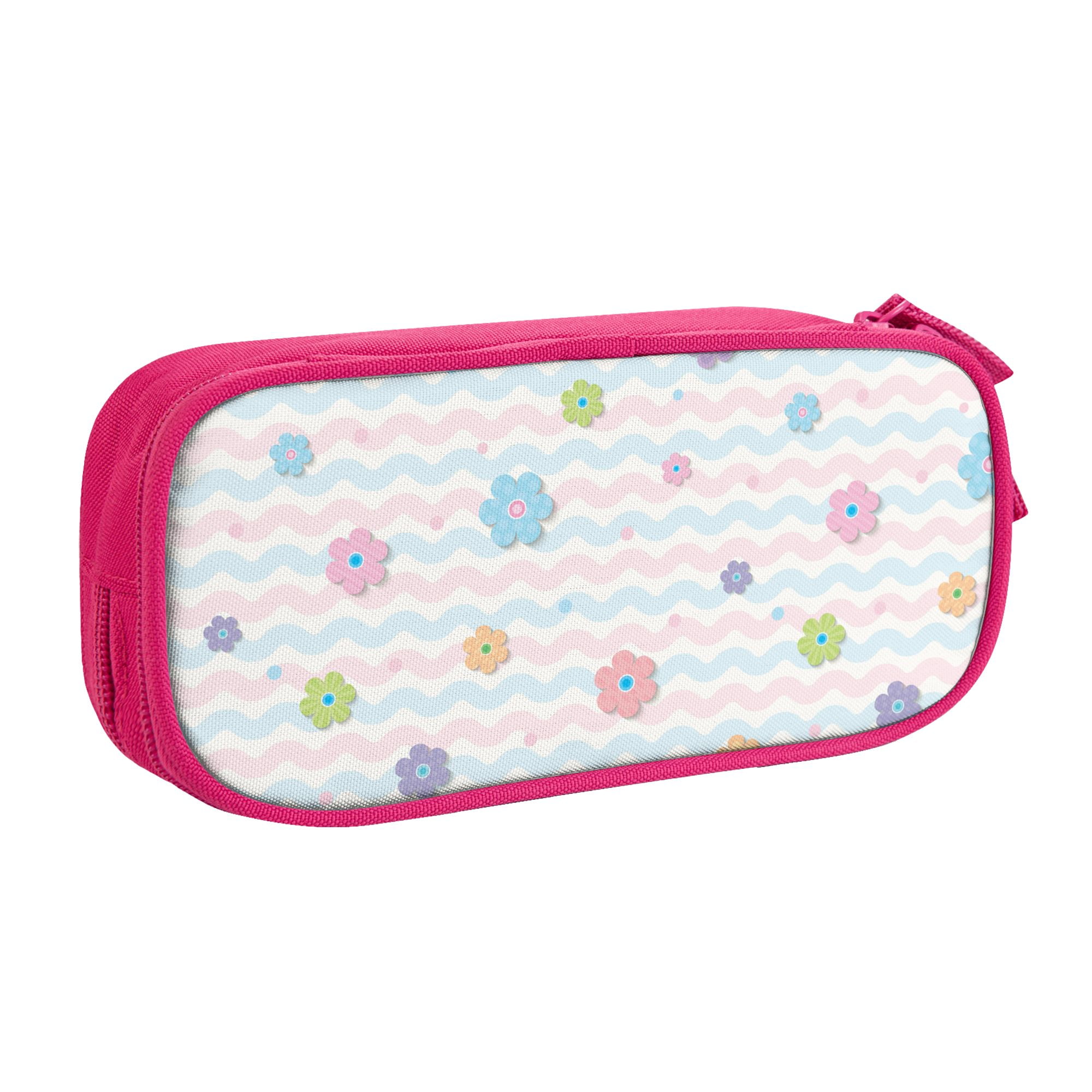 TEQUAN Large Capacity Pencil Case, Colorful Spring Flowers Pattern ...