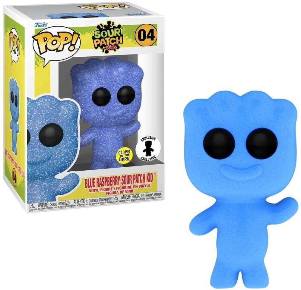 Funko POP! Candy Blue Raspberry Sour Patch Kid #04 [Glows in the Dark ...