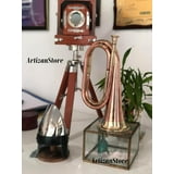 Solid Copper & Brass Bugle| US Military Cavalry Horn | Musical ...