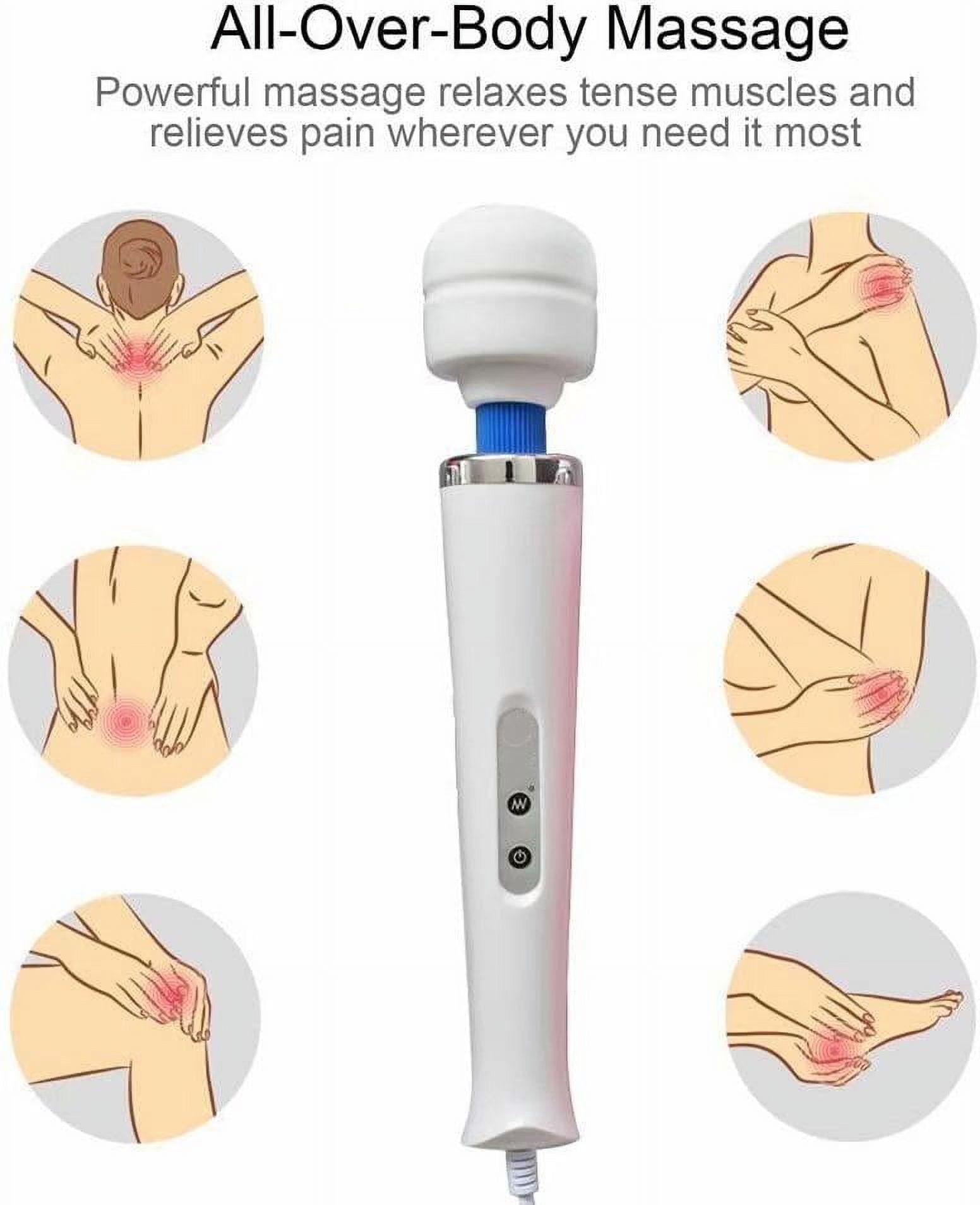 Personal Wand Electric Massager with 10 Powerful Magic Vibrations, Rechargeable Handheld Back ...