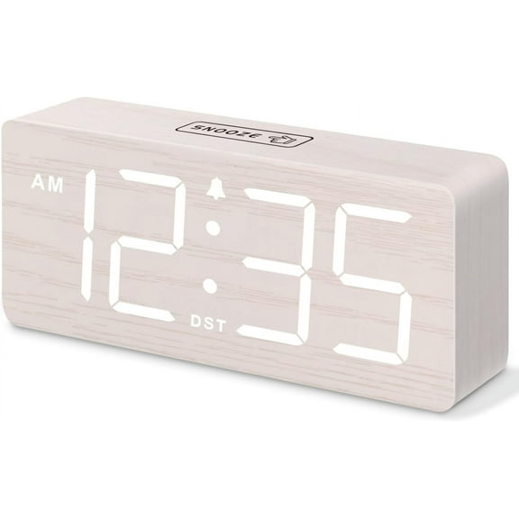 Qonioi LED Projection Alarm Clock, Large Screen Display Mute Electronic ...