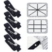 8 PCS Sheet Fasteners Bed Sheet Clips, Elastic Sheet Gripper Mattress ...