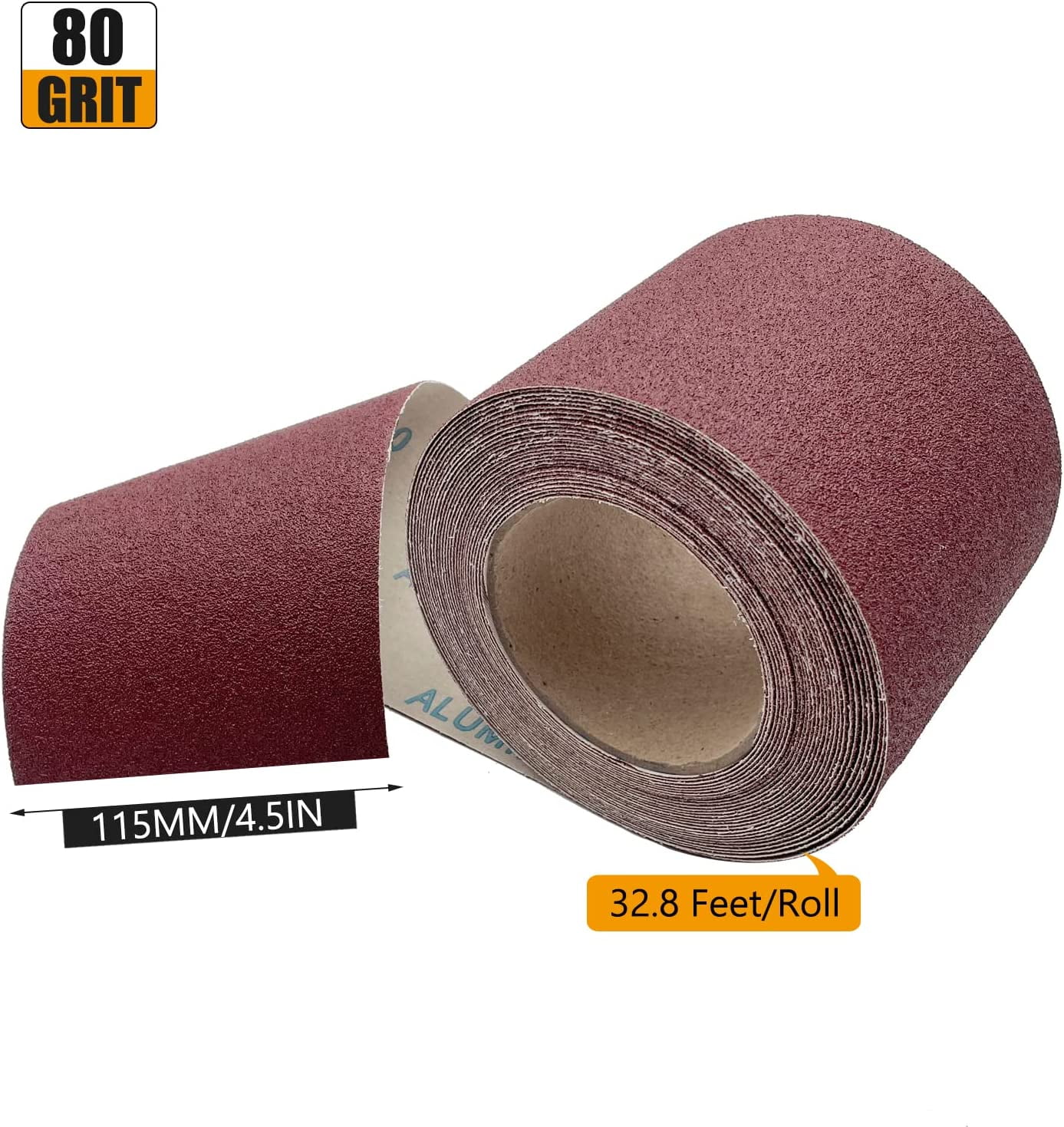 Emery Cloth Roll, 4.5 Inch Wide 32.8 Feet Long Ready-to-Cut Ready-to ...